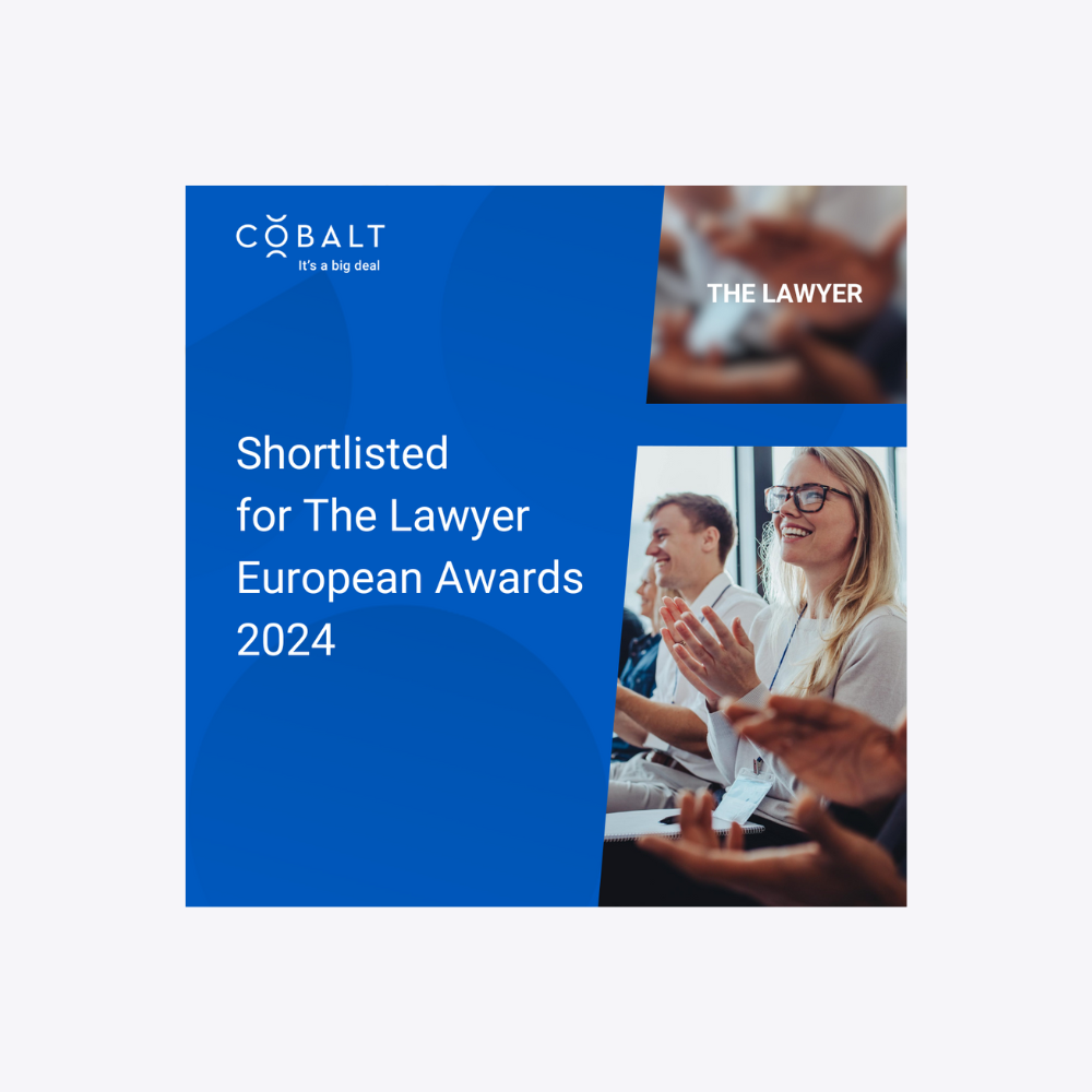 COBALT shortlisted for The Lawyer European Awards 2024 | COBALT
